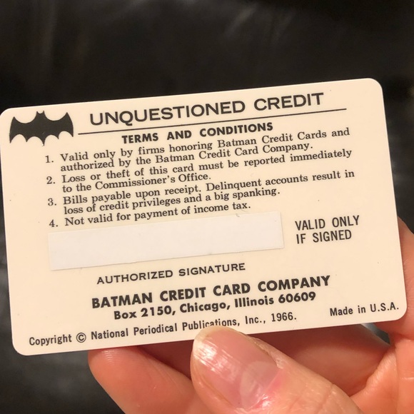 Batman | Other | Collectiblebatman Credit Card | Poshmark